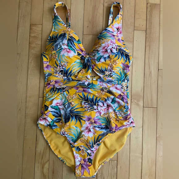 Swim | Artesands One Piece Swimsuit With Cutouts Size 14 Cup Size Ddd ...